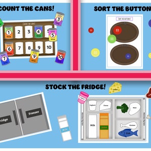 Toddler Busy Book Printable Busy Book Toddler Binder Pages - Etsy