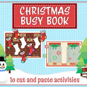 Christmas Busy Book, Quiet Book, Binder Pages, Christmas Kids ...