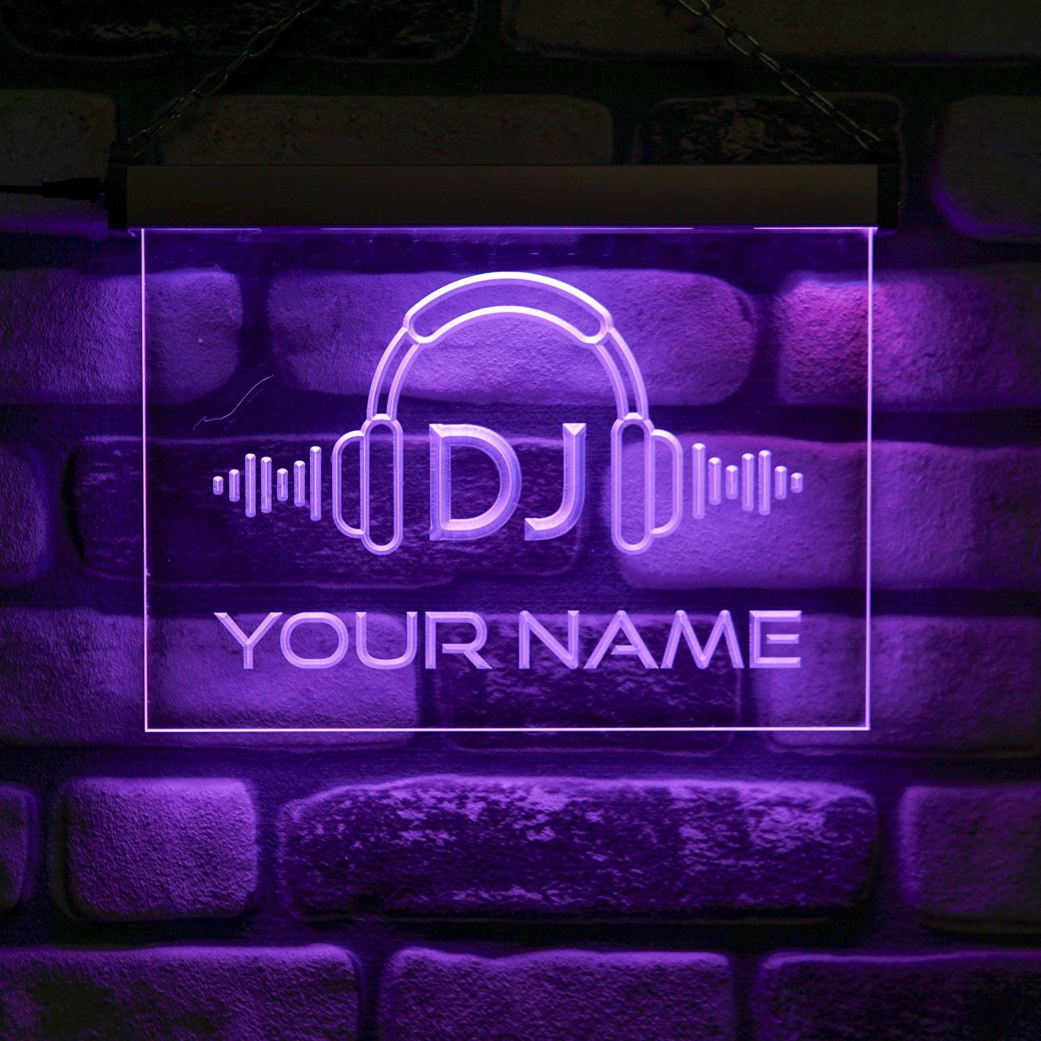 Custom Dj Sign Led Neon Sign, Your Logo, Your Name - Etsy