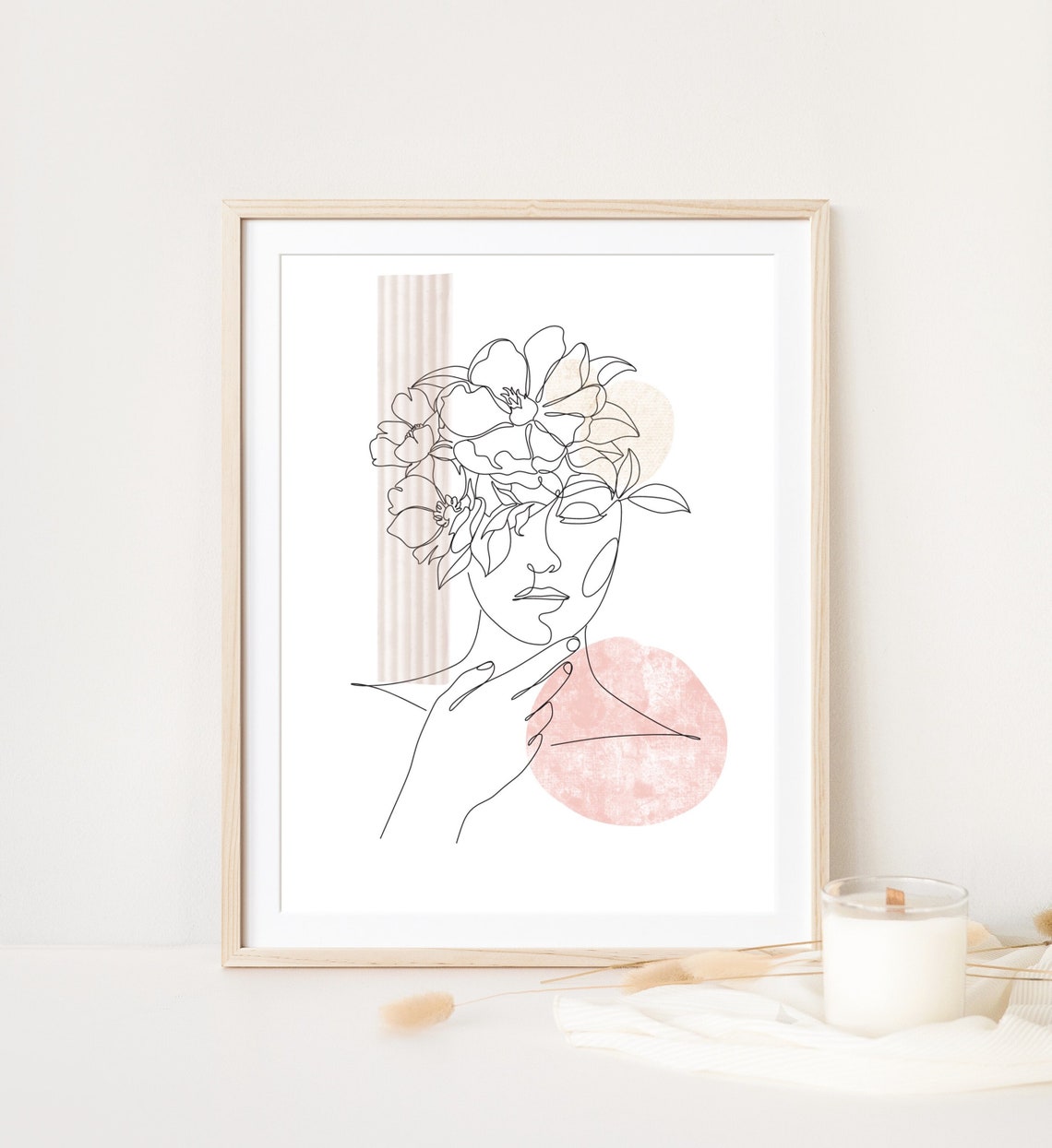 Female Line Drawing Modern Line Drawing Line Art Digital - Etsy