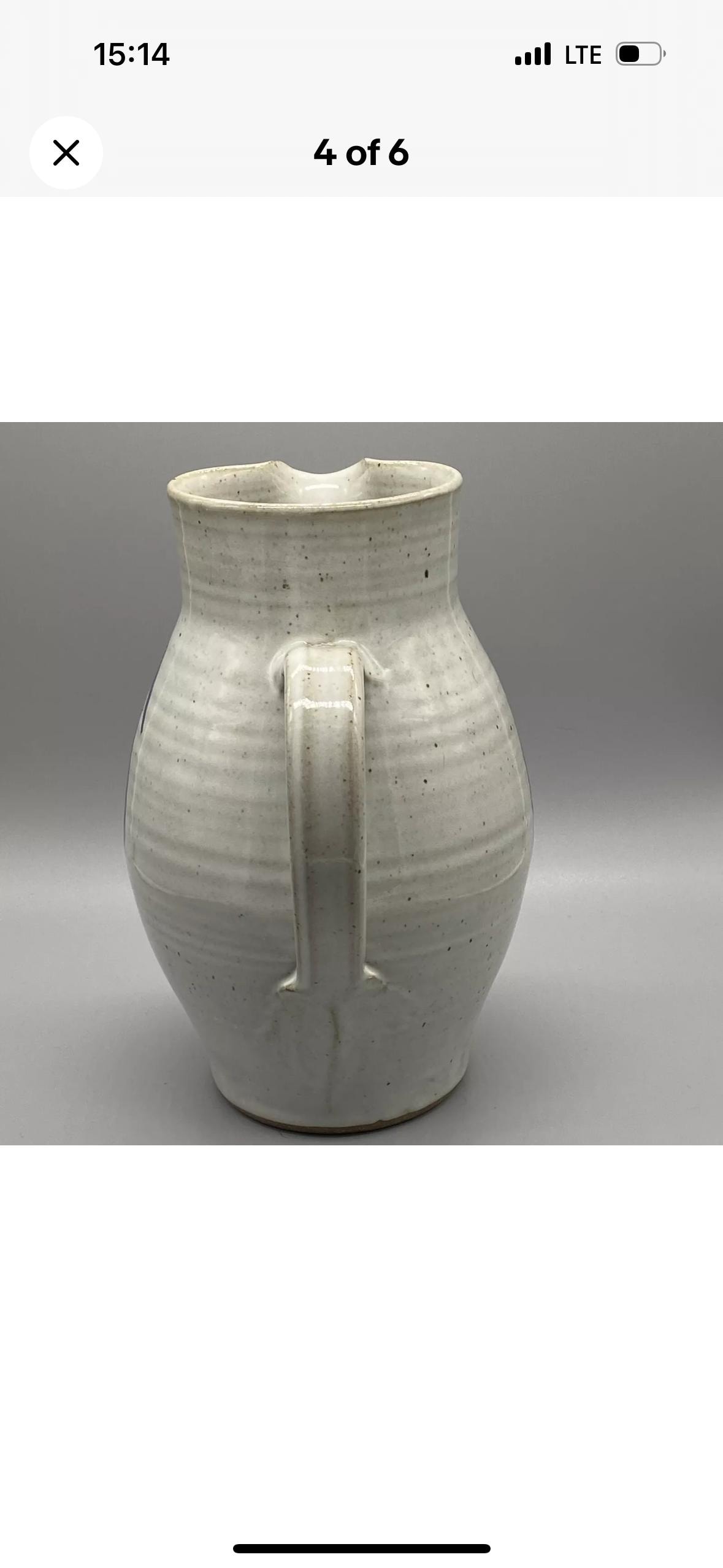 Vintage 1973 Richardson Art Pottery Stoneware Speckled Abstract ...