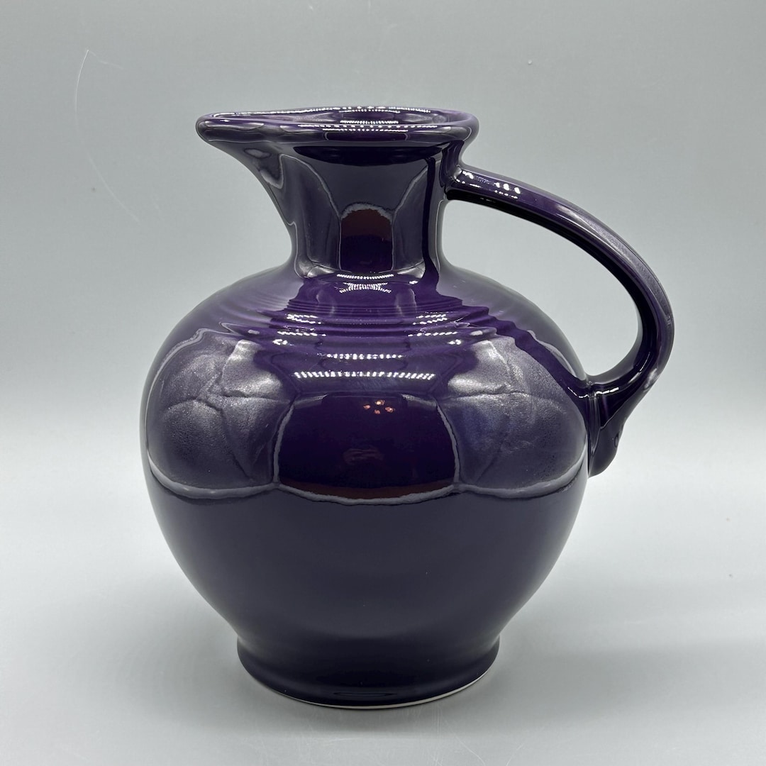 Vtg Fiestaware USA Retired Mid Century Plum Purple Colorful Decorative ...