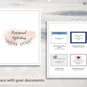 Nursing Portfolio Template, Pink Watercolor, Registered Nurse Template ...