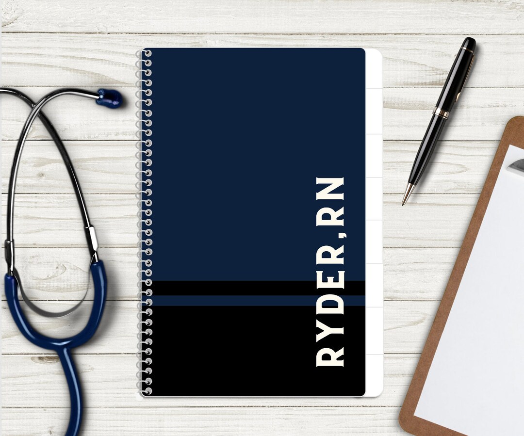 Medsurg Reusable Nurse Report Notebook, Telemetry, PCU, Modern Blue, 8 ...