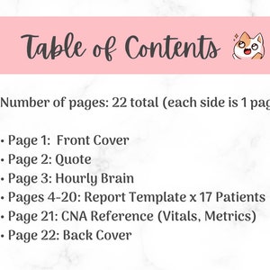 CNA Reusable Report Notebook, Medsurg, Telemetry, PCU, ICU, Pediatrics ...
