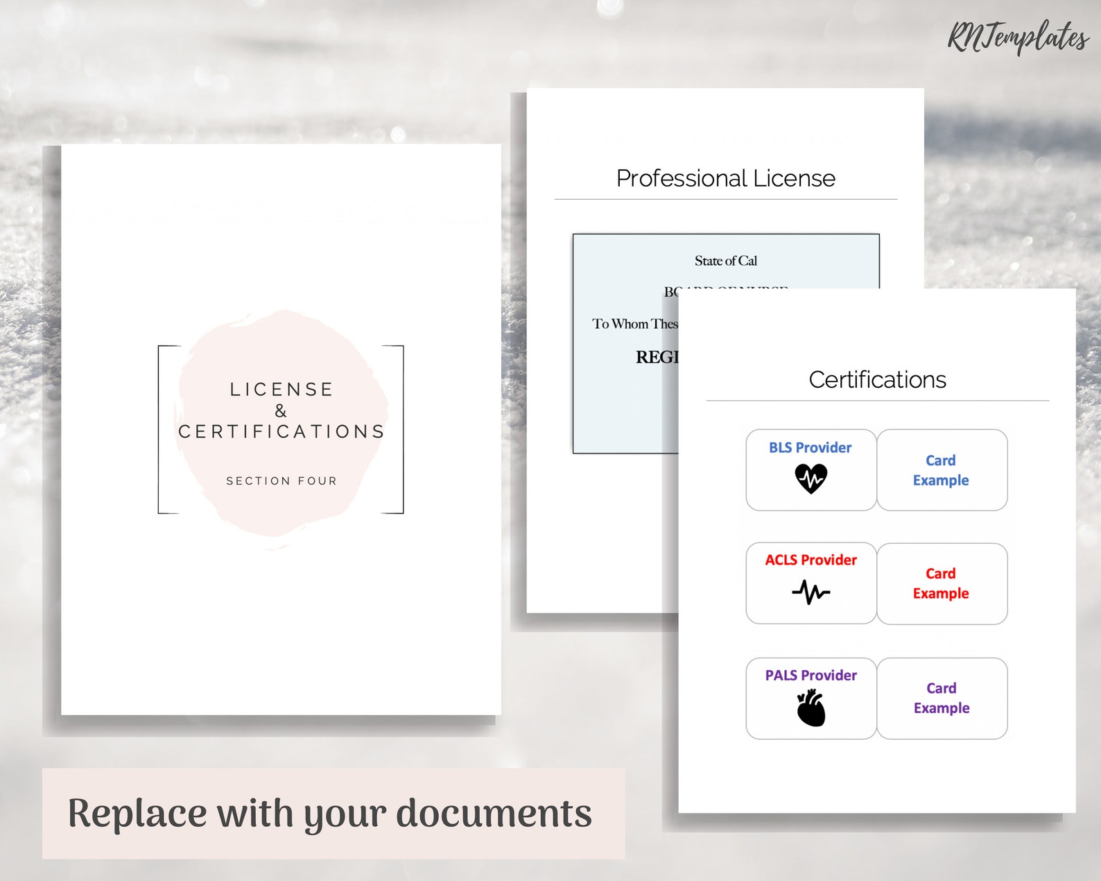 Nursing Portfolio Template, Simple Modern, Registered Nurse Template ...