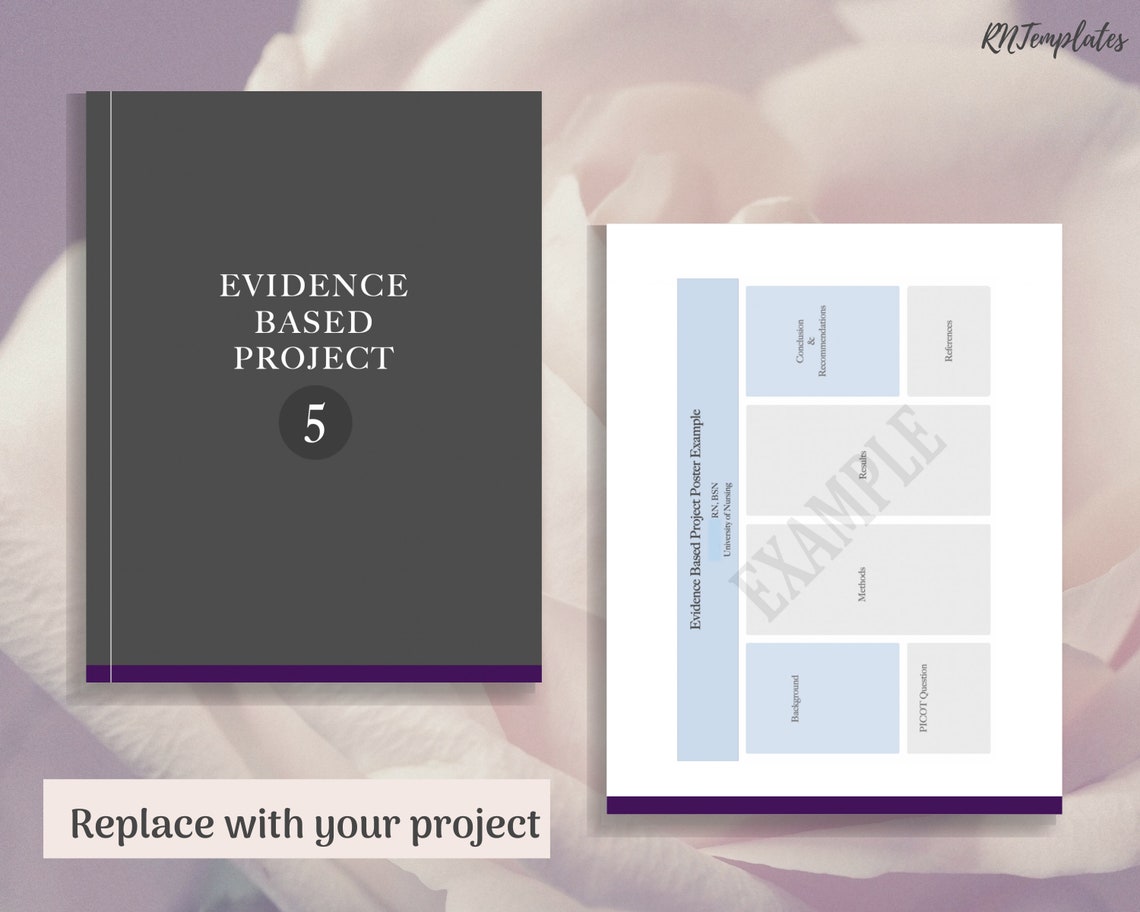 Nursing Portfolio Template Purple Registered Nurse Template | Etsy