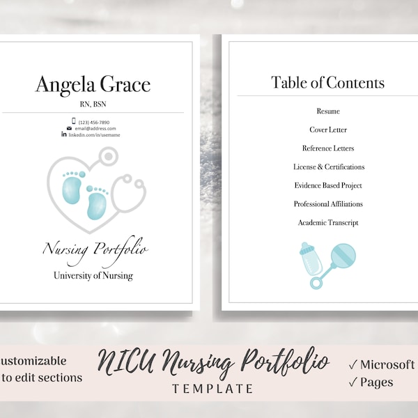 New Grad Nurse Resume - Etsy