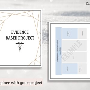 Nursing Portfolio Template, Geometric Gold, Registered Nurse Template ...