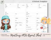 2 Patient Report Sheet: Medical Surgical/pcu - Etsy Canada