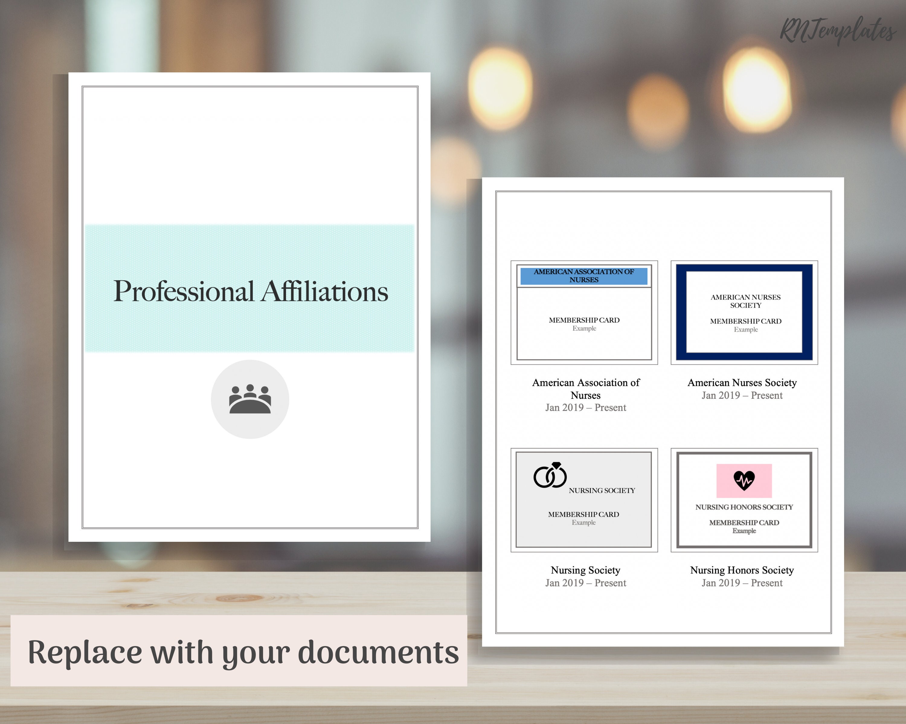 Nursing Portfolio Template Aqua Blue Registered Nurse | Etsy UK