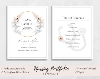 Professional Portfolio Cover Page Design