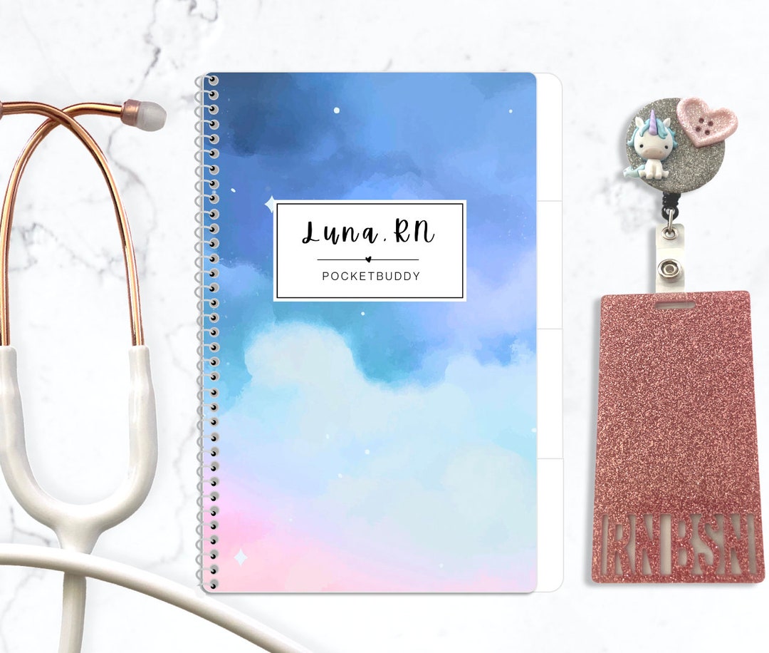 ICU Reusable Nurse Report Notebook, Starlight, 4 Patients, Intensive ...