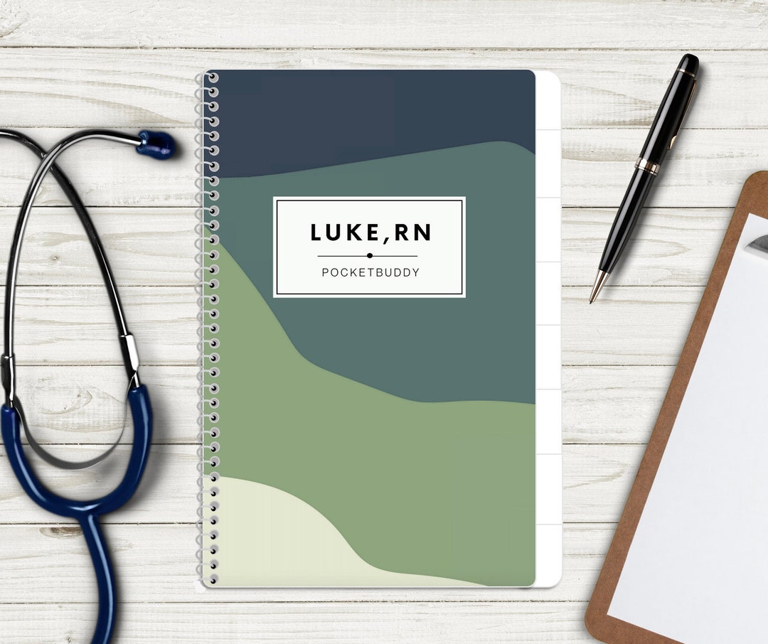 Medsurg Reusable Nurse Report Notebook, Telemetry, PCU, Hunter Green, 8 ...