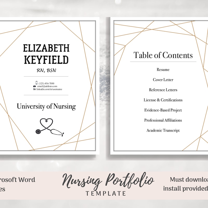 Geometrical Cv Template - Etsy