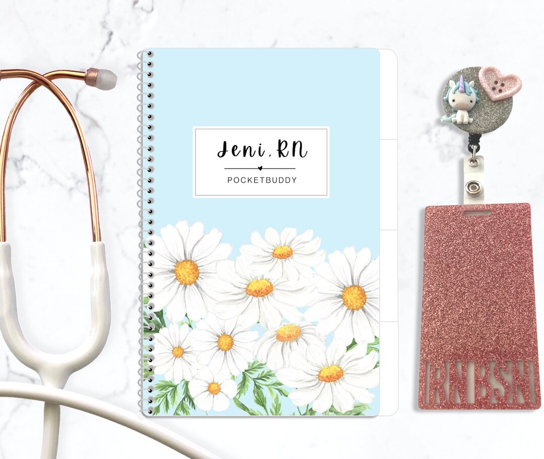 Labor and Delivery Reusable Nurse Report Notebook, Dreamy Daisy, 4 Mom ...