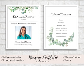 Professional Portfolio Cover Page Template