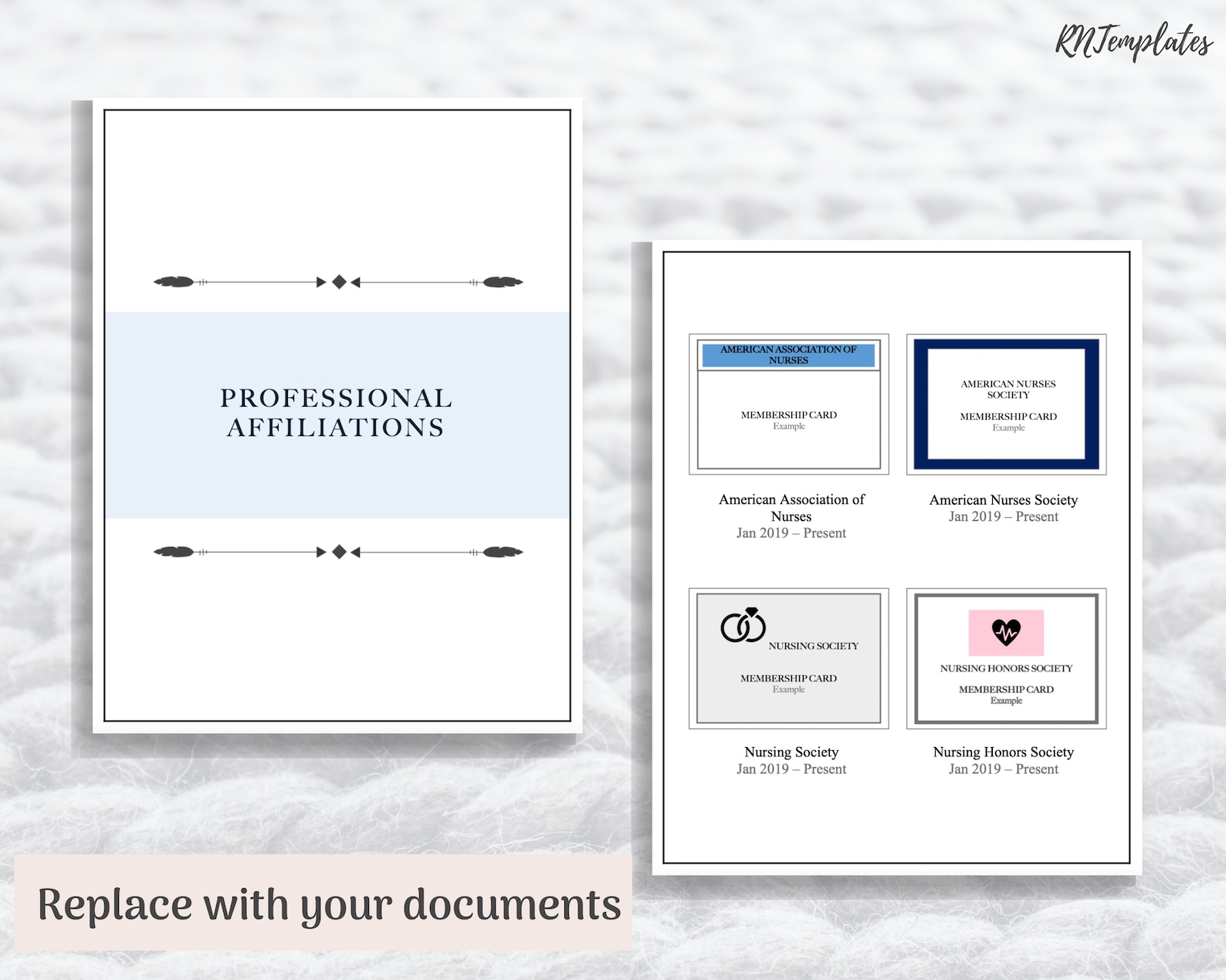 Nursing Portfolio Template, Blue, Registered Nurse Template, Resume ...