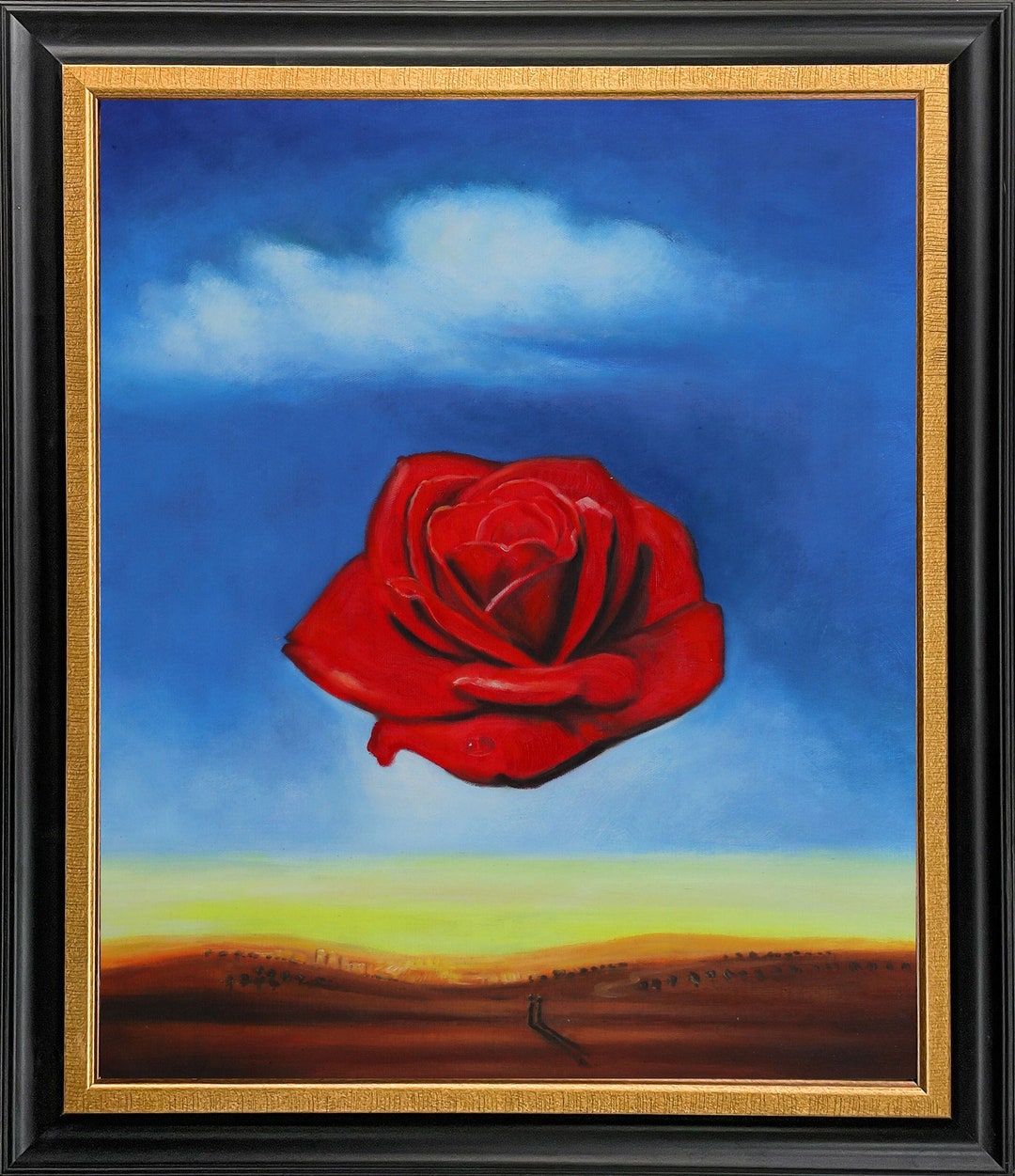 Salvador Dali Meditative Rose 20''x24'' - Etsy