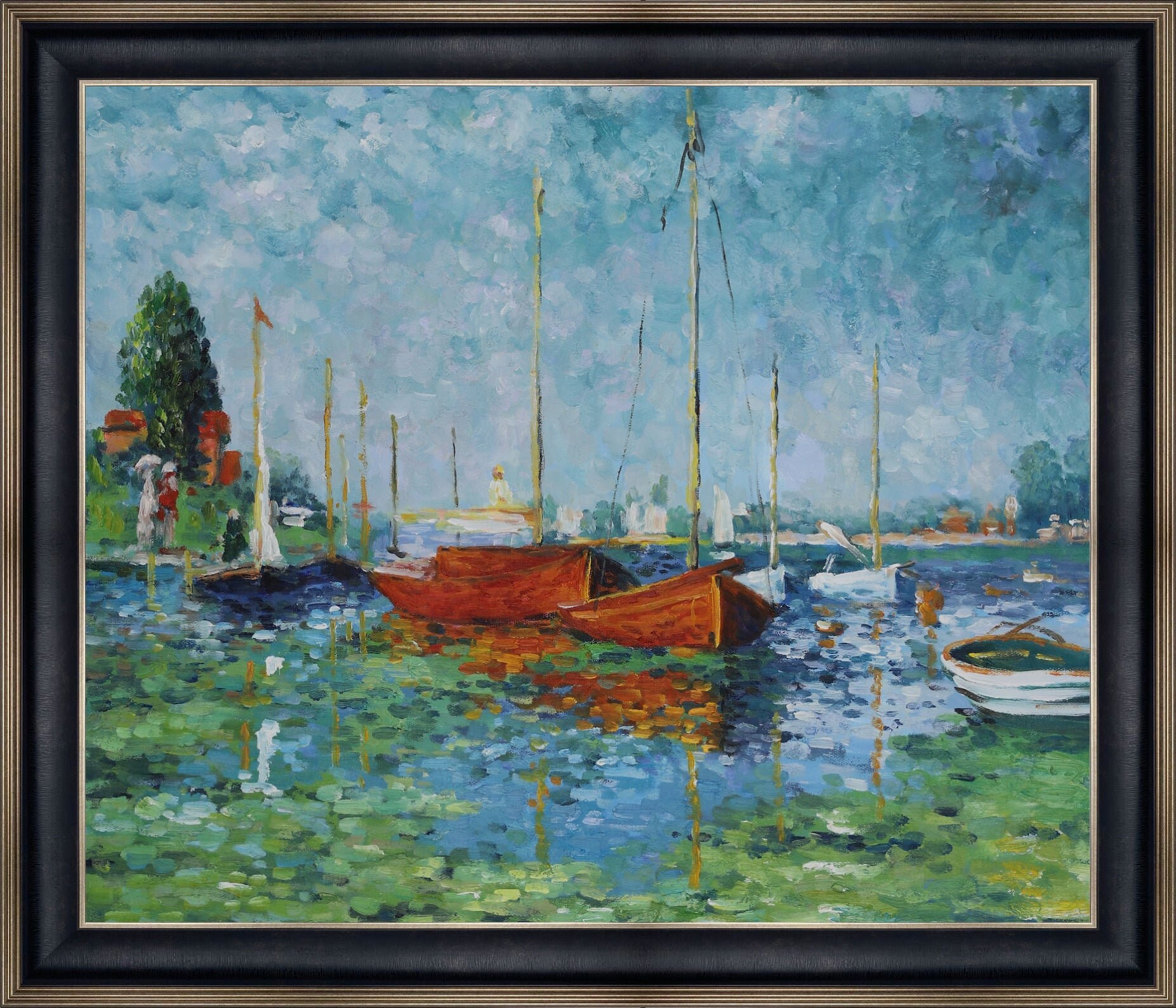 Red Monet Painting