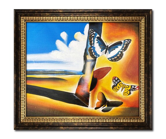 Landscape With Butterflies By Salvador Dali Landscape With Butterflies