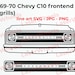 Chevrolet C10 1969 Stepside Angled View Vector Cut File - Etsy
