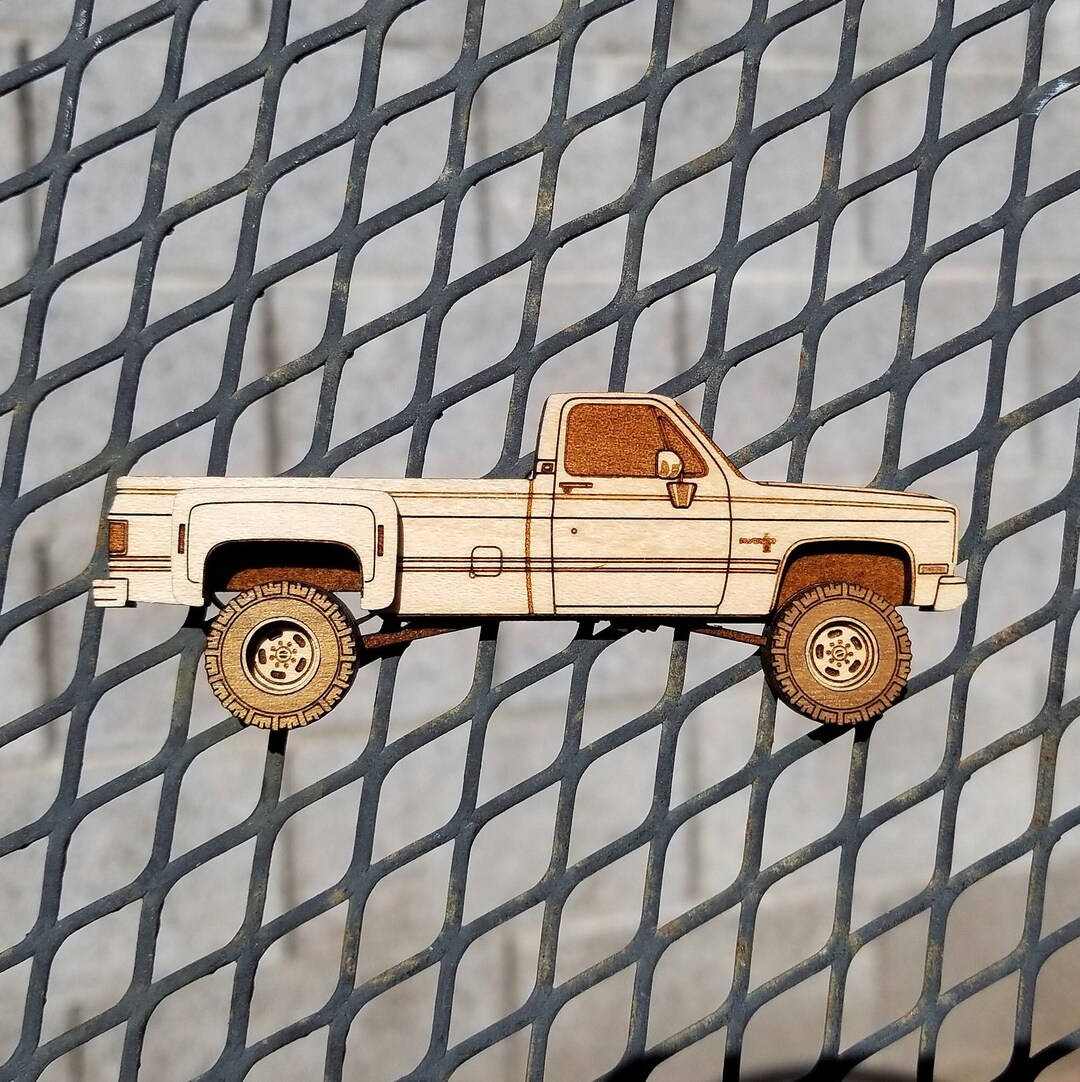 Chevy 1987 Silverado Dually - Laser Engraved Fridge Magnet - Etsy