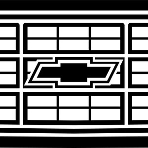 Chevy 1978 Squarebody Frontend - SVG Vector Line Art for Engraving T ...