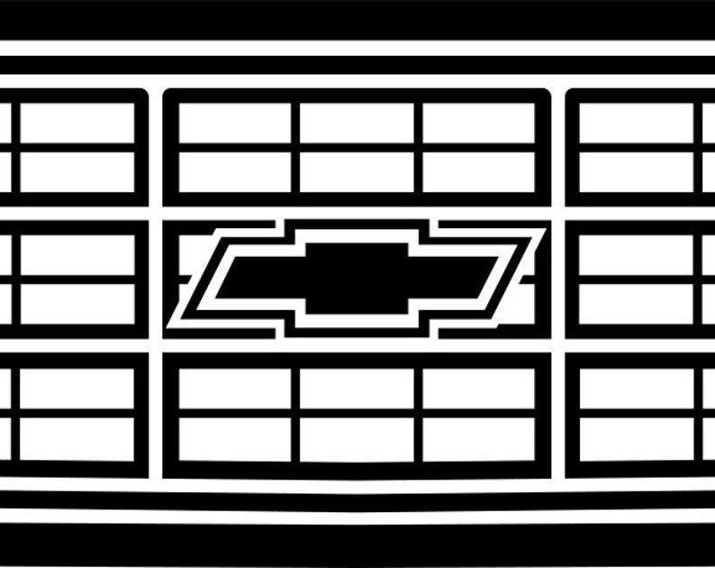 Chevy 1978 Squarebody Frontend - SVG Vector Line Art for Engraving T ...