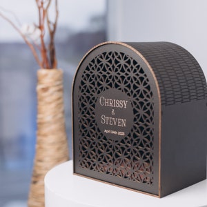 Custom Wedding Card Box Boho Wedding Card Box With Slot - Etsy