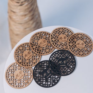 Personalized Wooden Coaster Favors: Wedding, Bridal Shower, Sweet 16 - Etsy