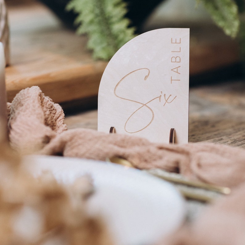 Table Numbers for Wedding Modern Wedding Table Numbers Wood - Etsy