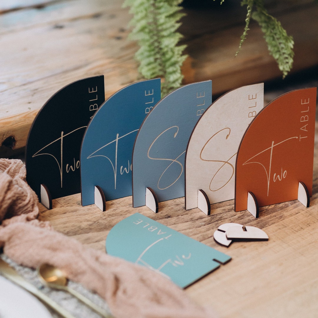 Table Numbers for Wedding Reception Wedding Table Decor - Etsy