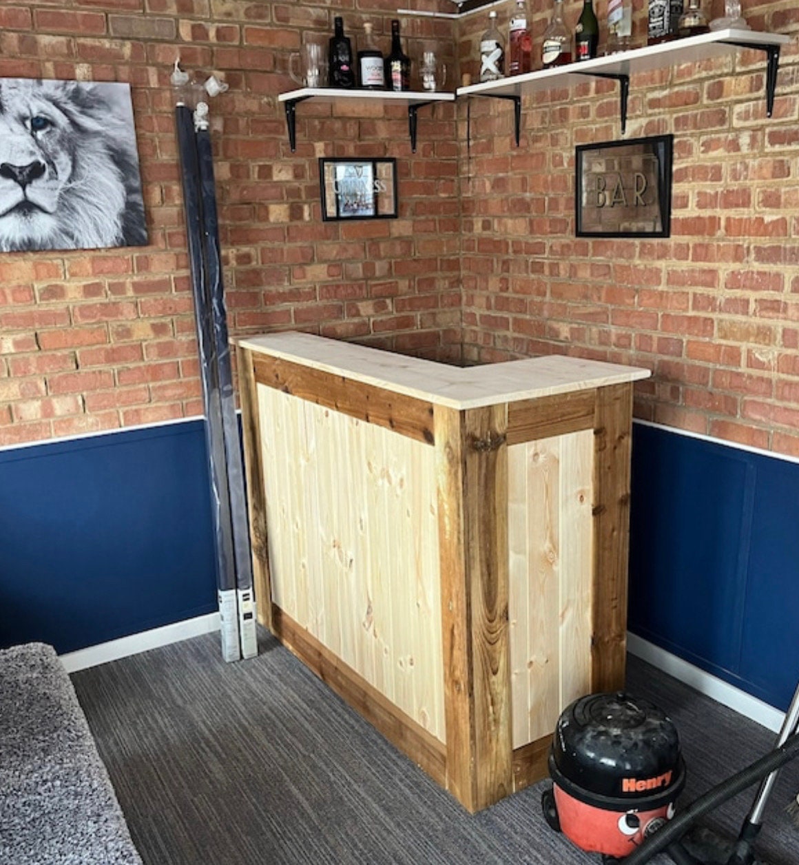 Home Bar, Man Cave, Reception Desk Mini Bar at 1.2mt - Etsy UK