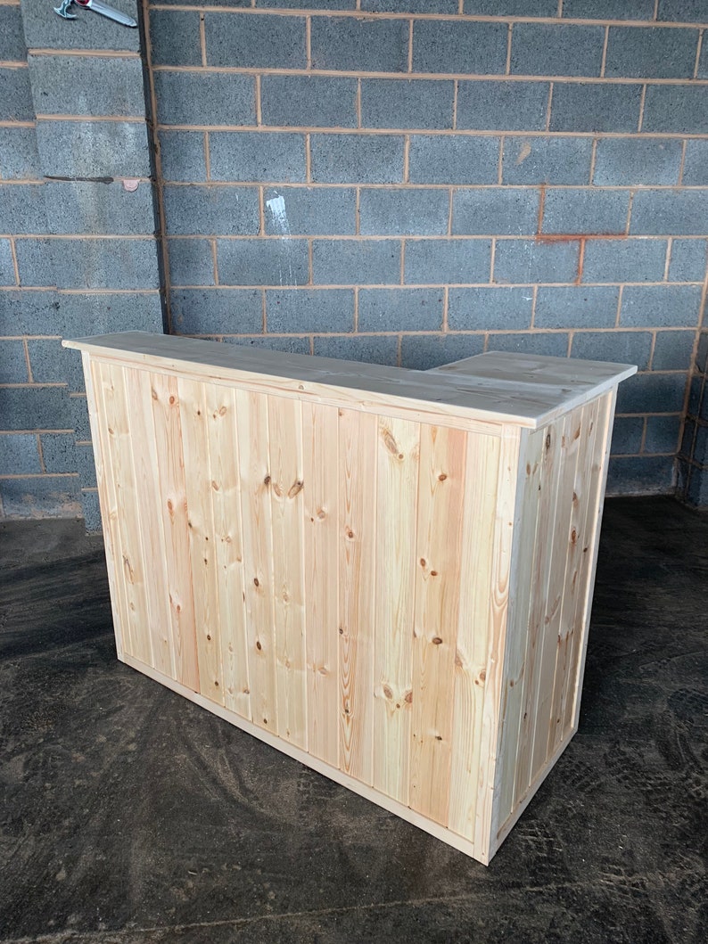 Wooden Home Bar Man Cave Micro Pub Reception Desk - Etsy