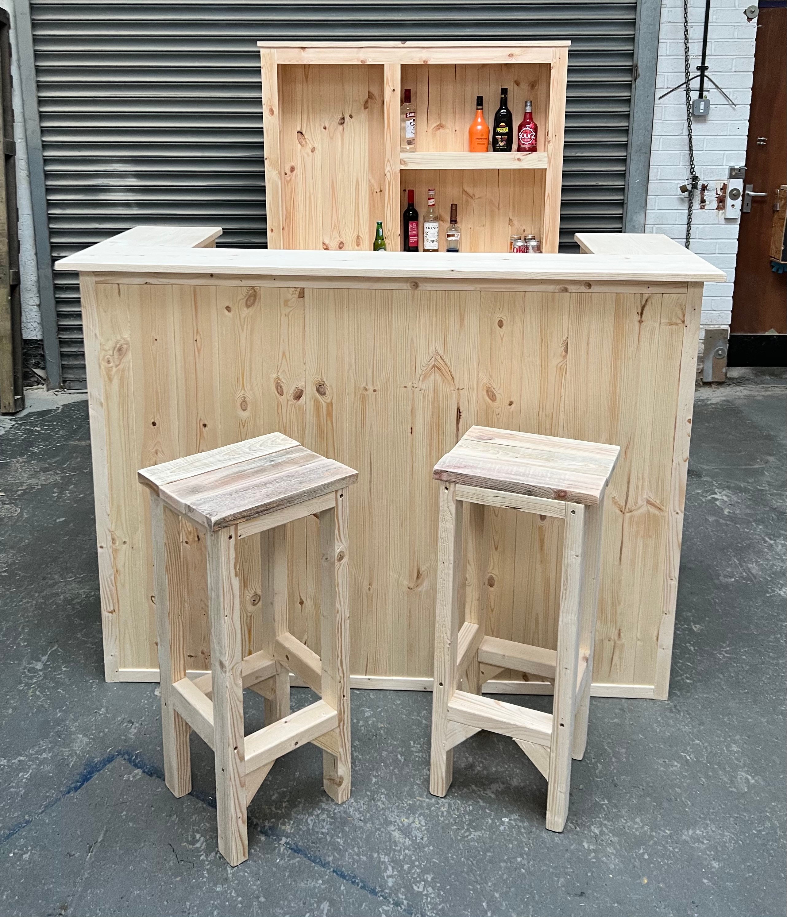 Wooden Home Bar, Home Bar Setup, Man Cave, Micro Pub Bar - Etsy