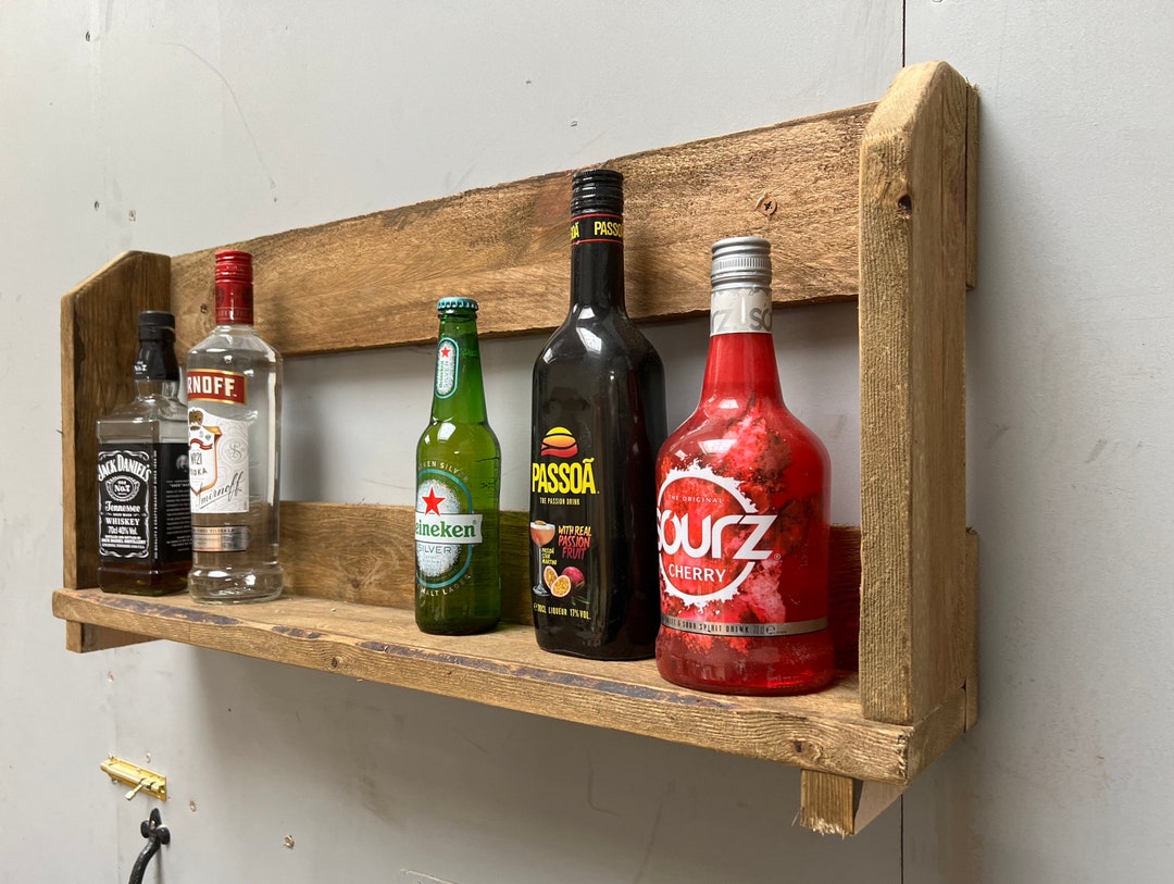 Wooden Home Bar Shelving - Etsy