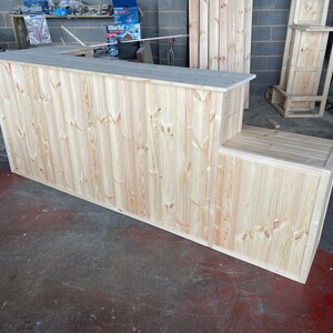 Wooden Home Bar Man Cave Reception Desk Etsy Uk