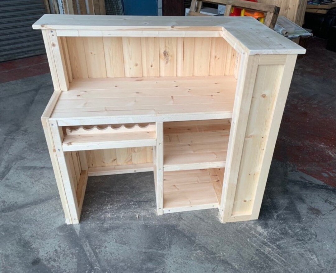 Wooden Home Bar, Man Cave, Micro Pub, Counter, 1.2mt Bar - Etsy
