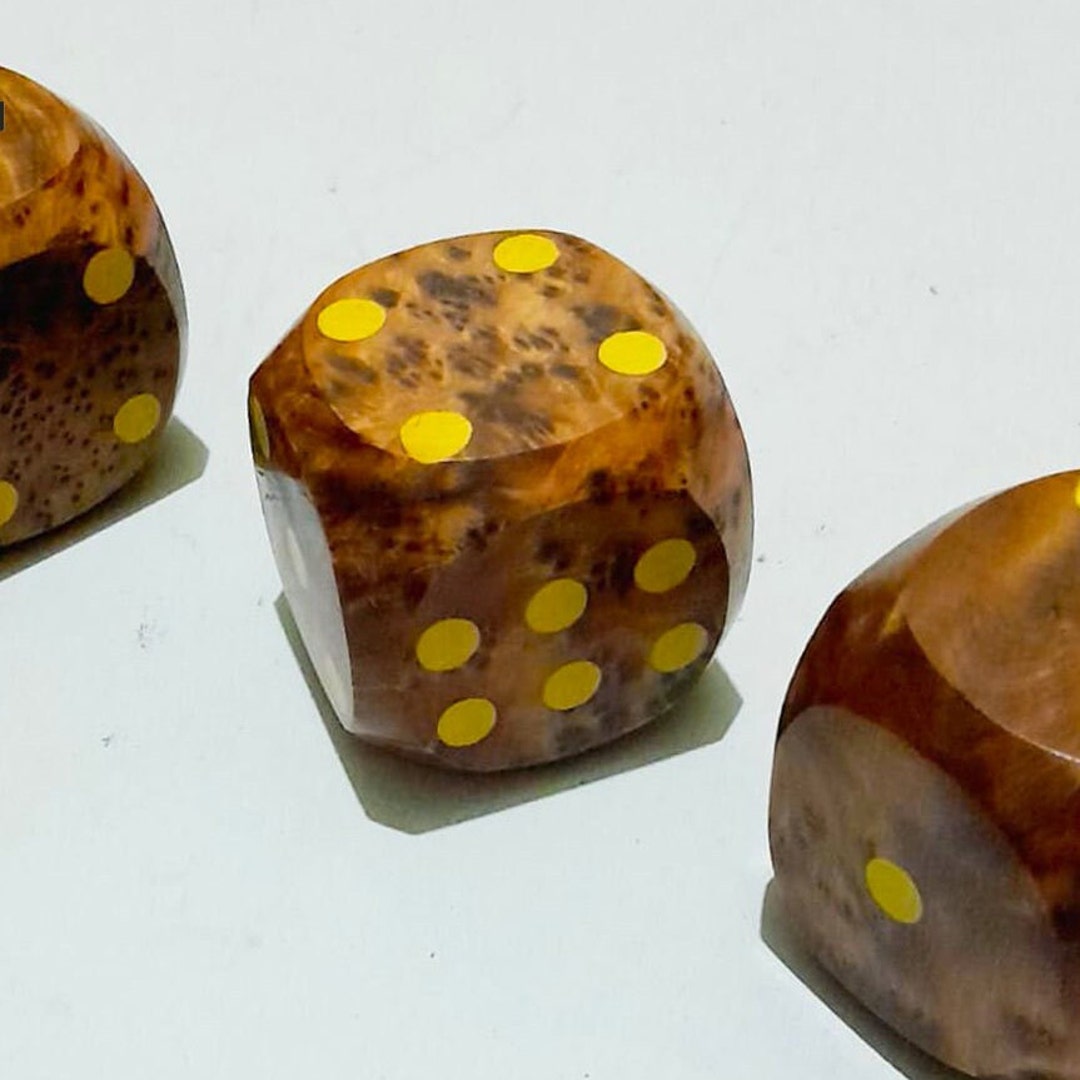 Handmade Wooden Dice: Superior Craftsmanship and Durability for Endless ...