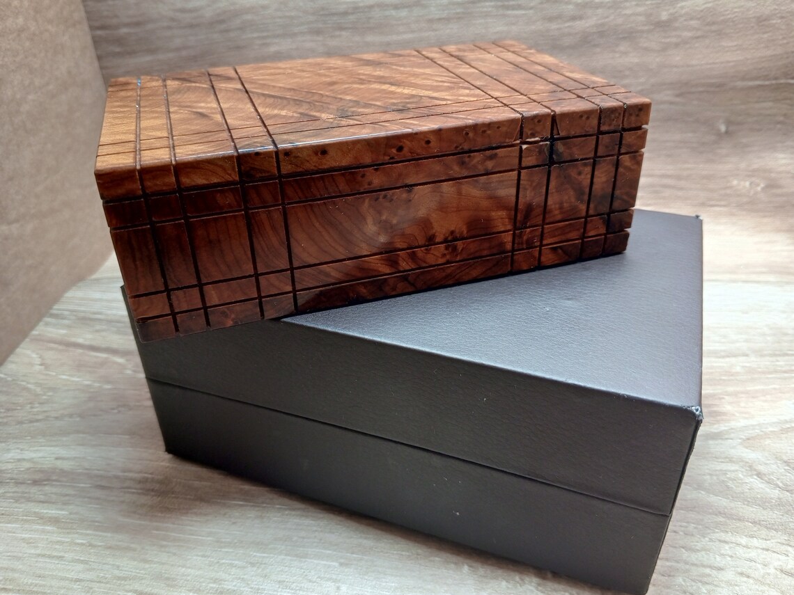 Handcrafted 4x3 Secret Thuya Wood Box: Enchanting Magic Lock, Jewelry ...