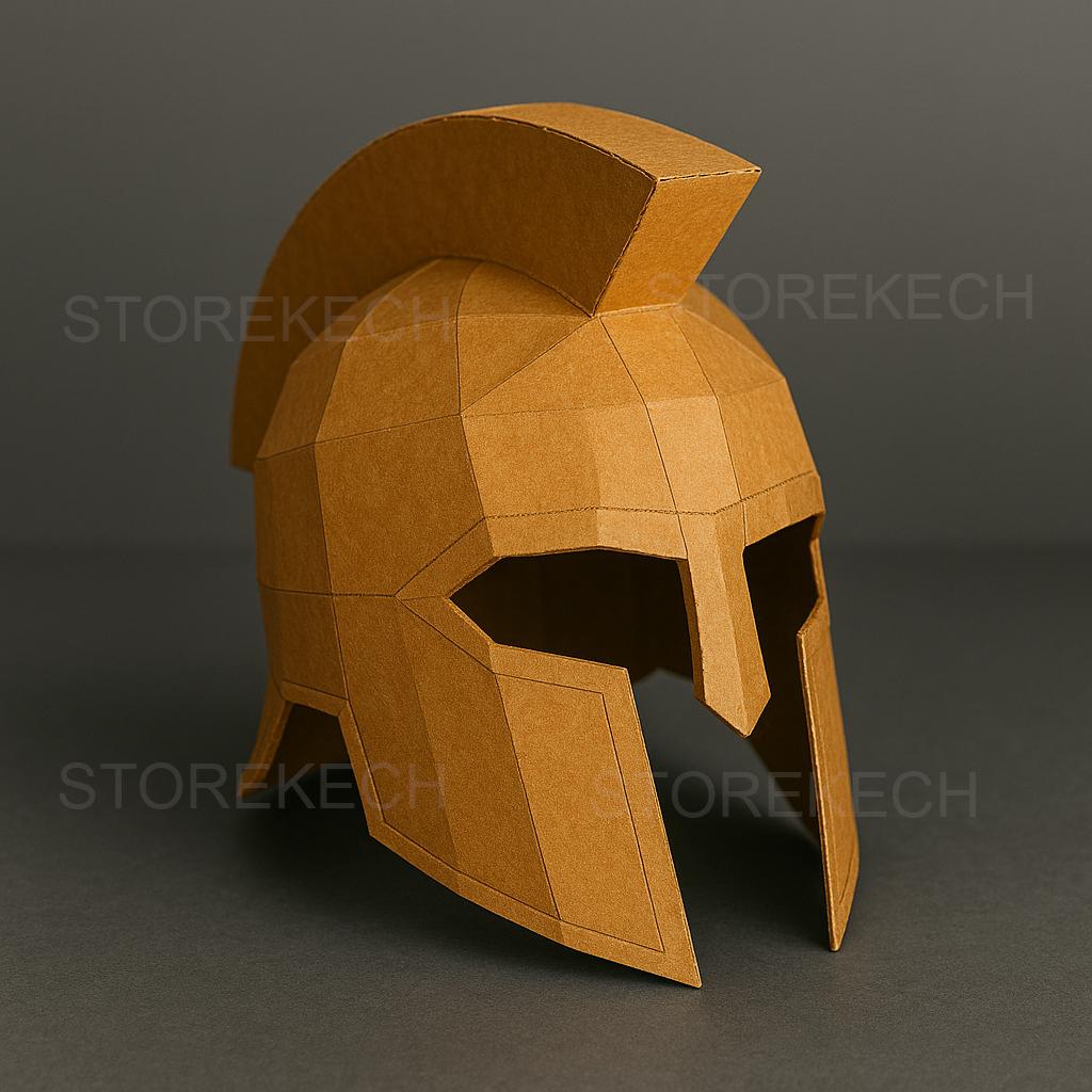 DIY Spartan Helmet – Leonidas Cardboard Template | Printable Papercraft ...