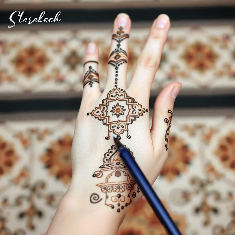 Moroccan Henna Designs - Etsy