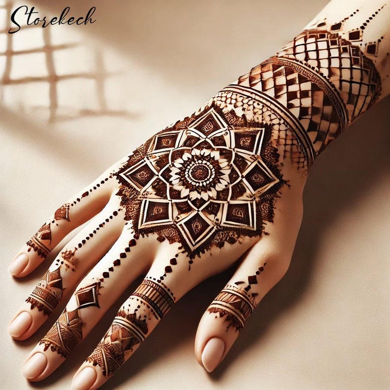 Moroccan Henna Art Guide: Step-by-step Designs & Techniques (digital ...
