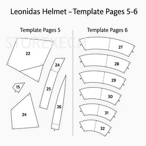 Leonidas Spartan Helmet: DIY Cardboard Papercraft Template (PDF Pattern ...