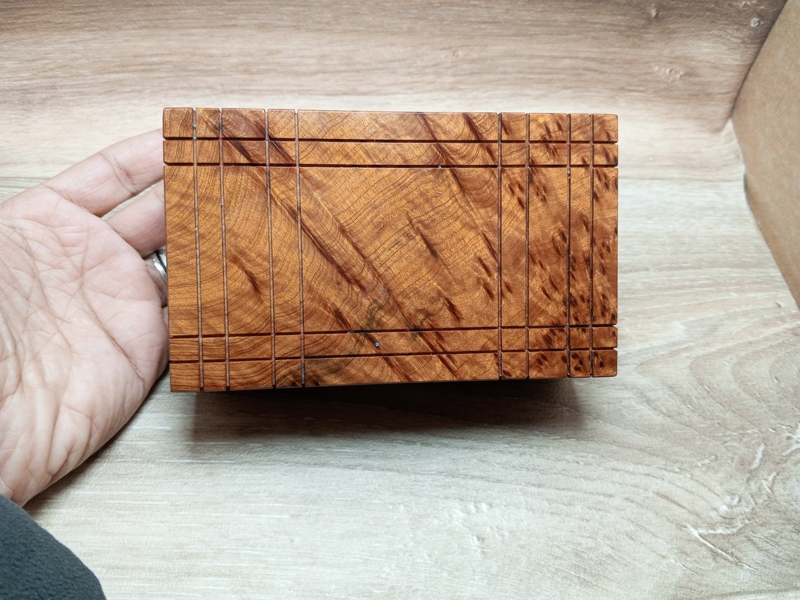 Handcrafted 4x3 Secret Thuya Wood Box: Enchanting Magic Lock, Jewelry ...