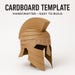 Leonidas Spartan Helmet: DIY Cardboard Papercraft Template (PDF Pattern ...
