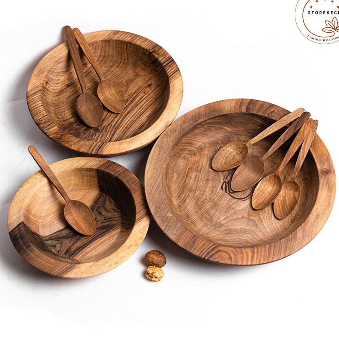 Rustic Charm: Handmade Thuya Wood Serving Dish,handcrafted Walnut Wood ...