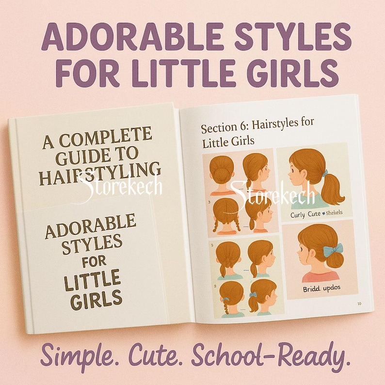 Hairstyling Guide: Step-by-step Braids, Buns, Knots (digital Download ...