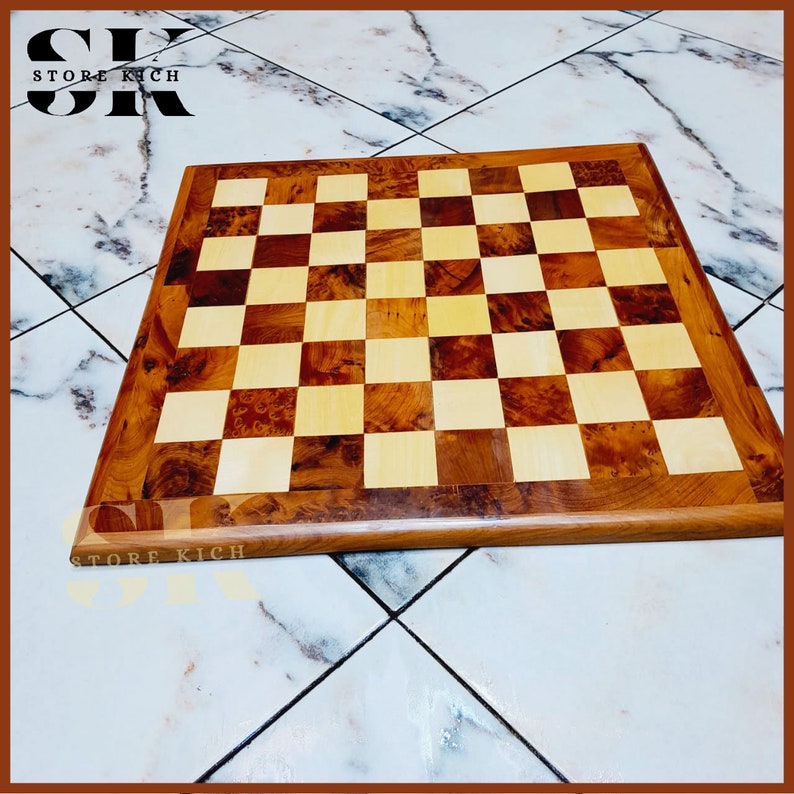 Handcrafted 16x16 Chess & Backgammon Set, Wooden Chess Board, Perfect ...